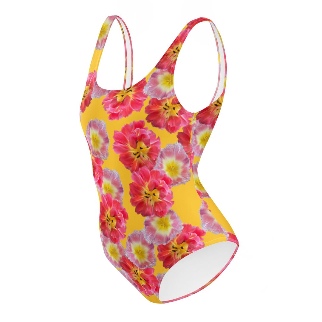 One-piece Swimsuit Sunshine Bloom One Piece Swimsuit - Photo Collage ...