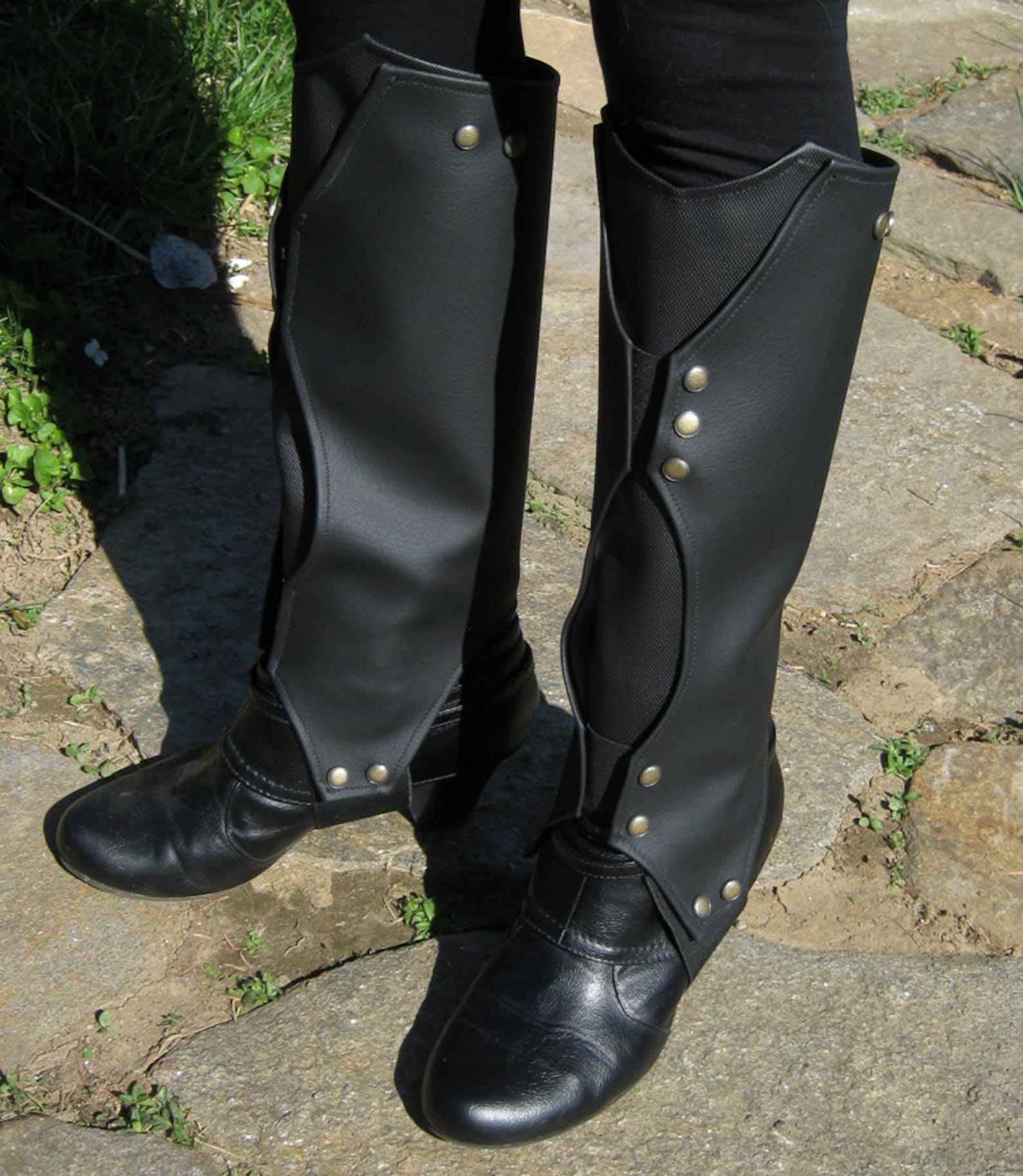Loki Boot Covers Faux Leather Gaiters Boot Wraps Spats Fantasy Black ...