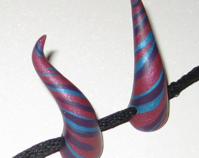Costume Dragon Horns Queen Style Magenta Purple and Blue - Etsy