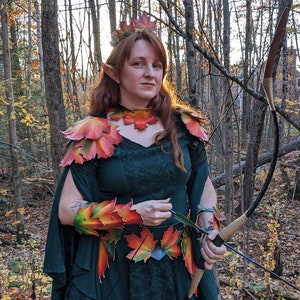 Fall Leaves Leather Armor Set - Elven Fae Armour - Etsy