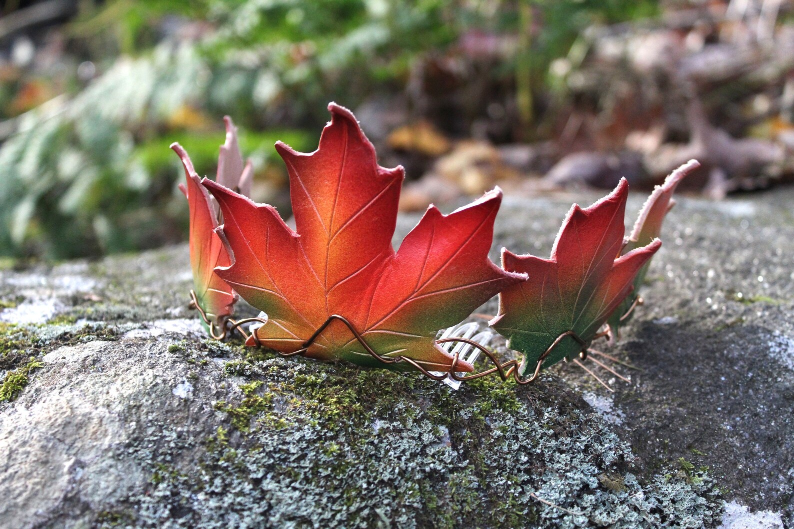 Fall Leaves Leather Armor - Crown - Elven Fae Tiara - Etsy