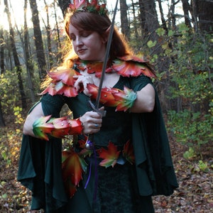Fall Leaves Leather Armor Set - Elven Fae Armour - Etsy