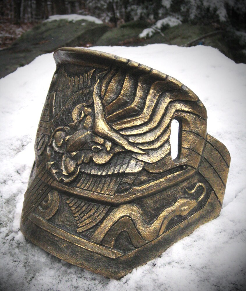 Loki Shoulder Armor Battle Worn Gold Armour Cosplay - Etsy