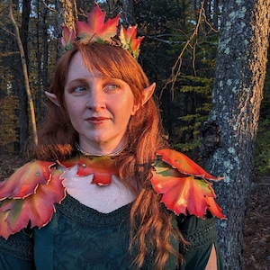 Fall Leaves Leather Armor Set - Elven Fae Armour - Etsy