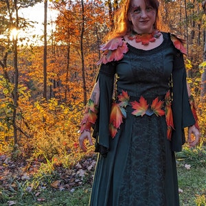 Fall Leaves Leather Armor Set - Elven Fae Armour - Etsy