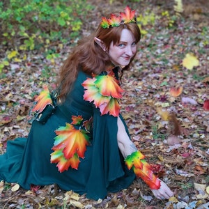 Fall Leaves Leather Armor Set - Elven Fae Armour - Etsy