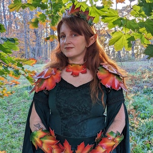 Fall Leaves Leather Armor Set - Elven Fae Armour - Etsy
