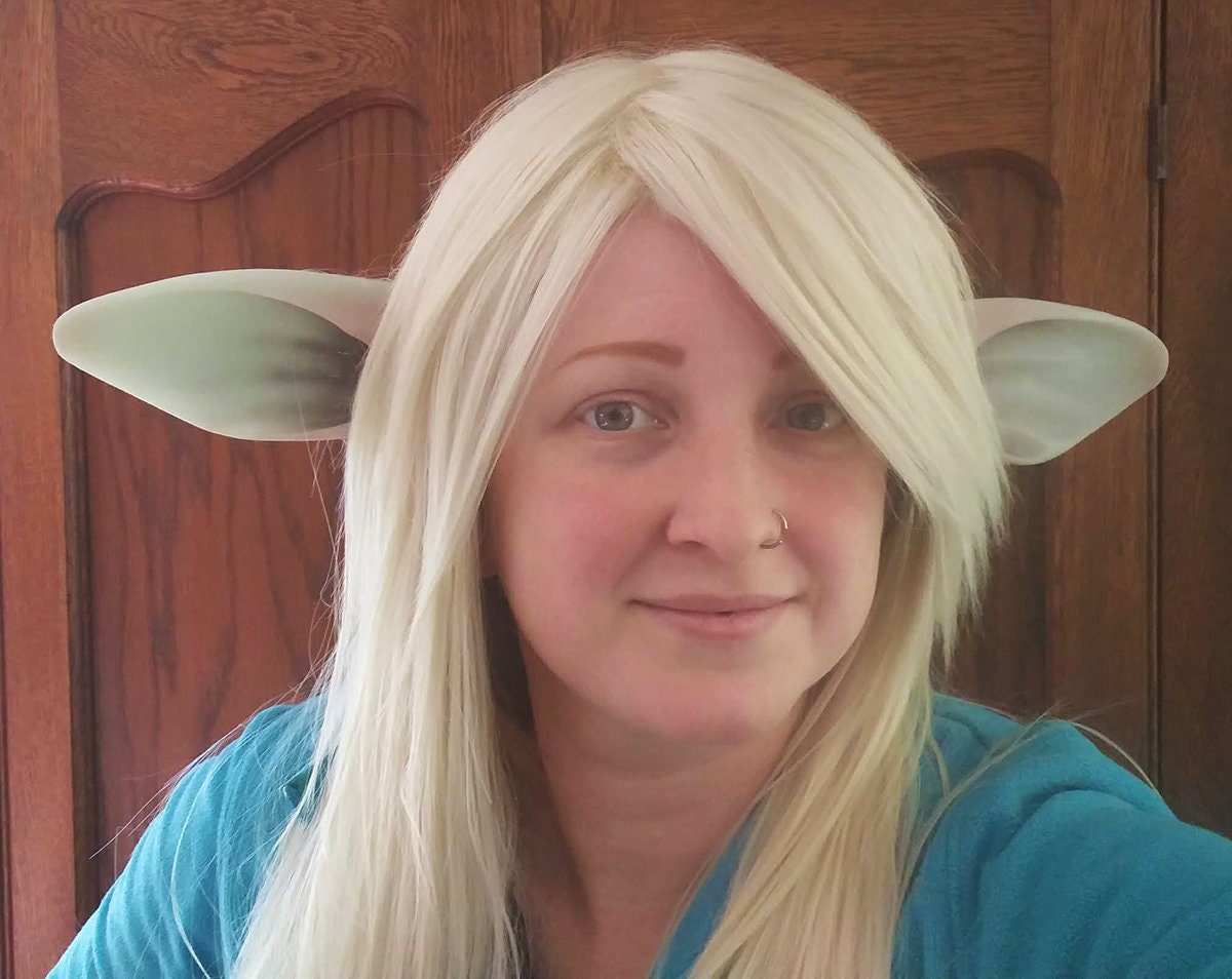 Custom Colored Fantasy Creature Ears with Airbrushed Details | Etsy