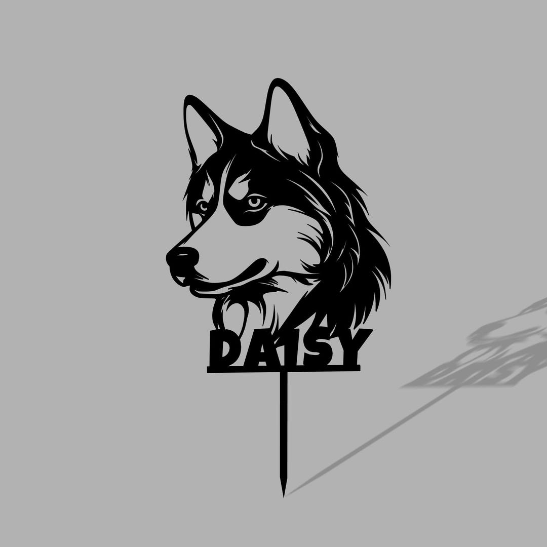 Husky Dog Pet Personalized Birthday Cake Topper Your Name - Etsy