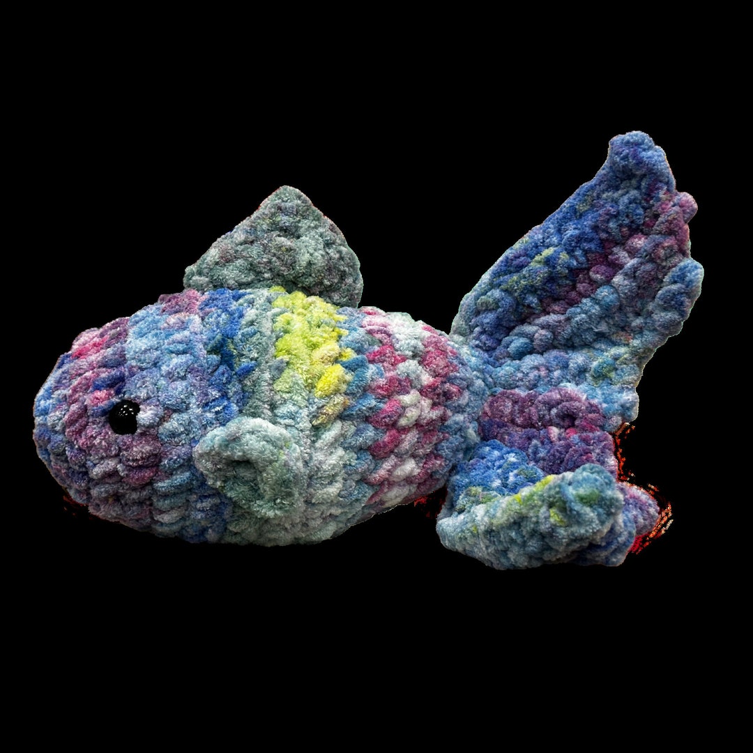 Rainbow Fish Plushie, Fish Crochet, Fish Decor, Fish Gifts, Fish Plush ...