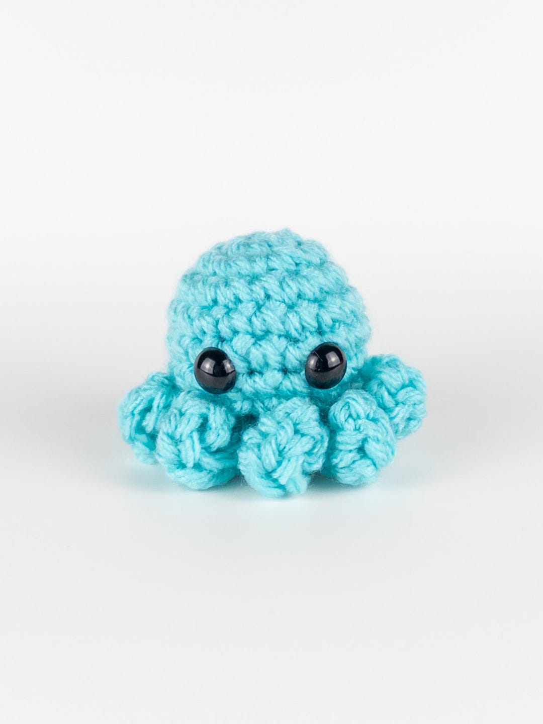 Small Crochet Octopus Desk Friend - Handmade Plushie for Fun and ...