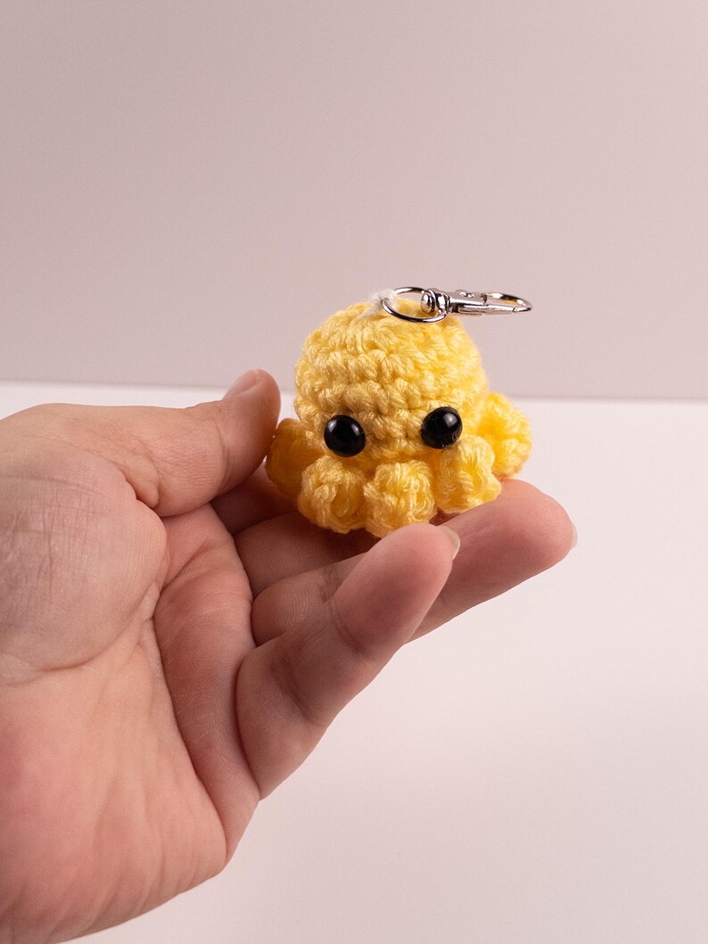 Octopus Keychain, Octopus Charm, Keychain Backpack, Keychain Cute ...