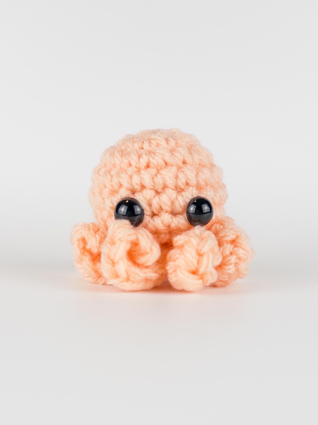 Small Crochet Octopus Desk Friend - Handmade Plushie for Fun and ...