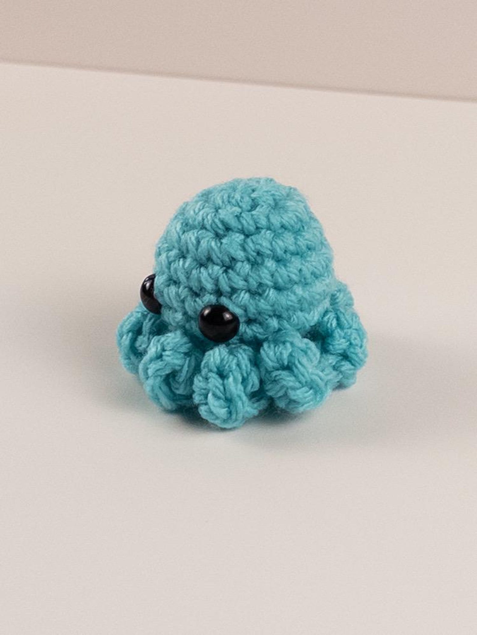Small Crochet Octopus Desk Friend - Handmade Plushie for Fun and ...