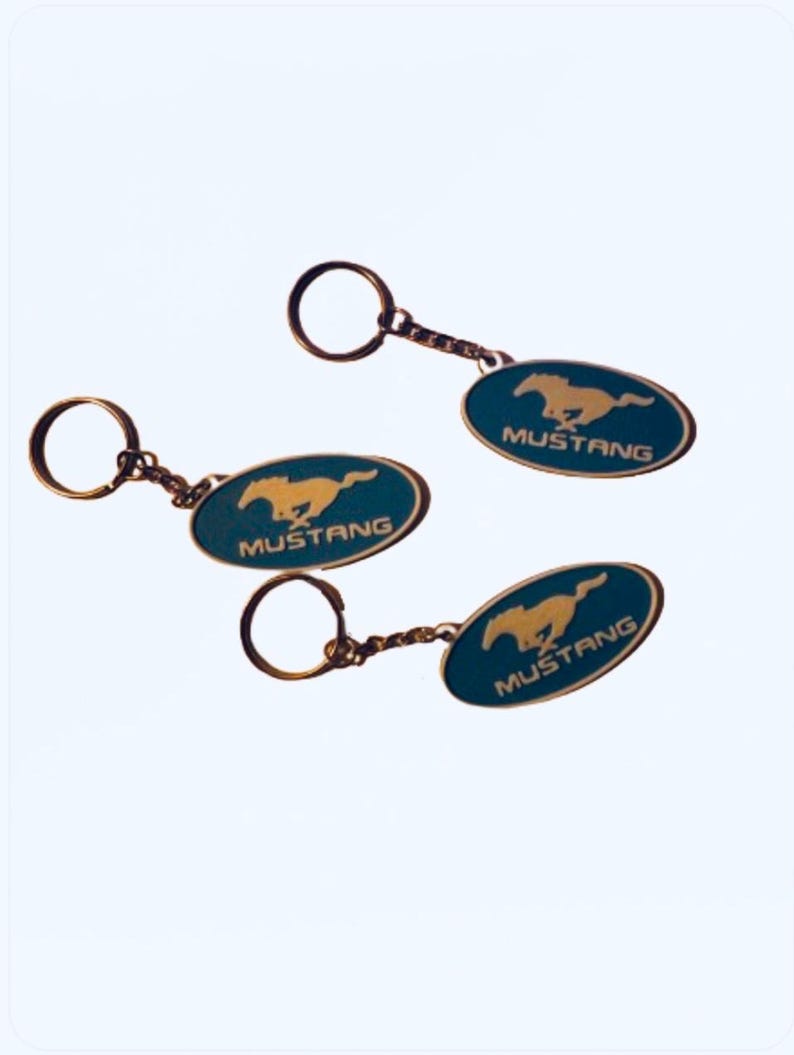 Ford Mustang Logo Keychain - Etsy
