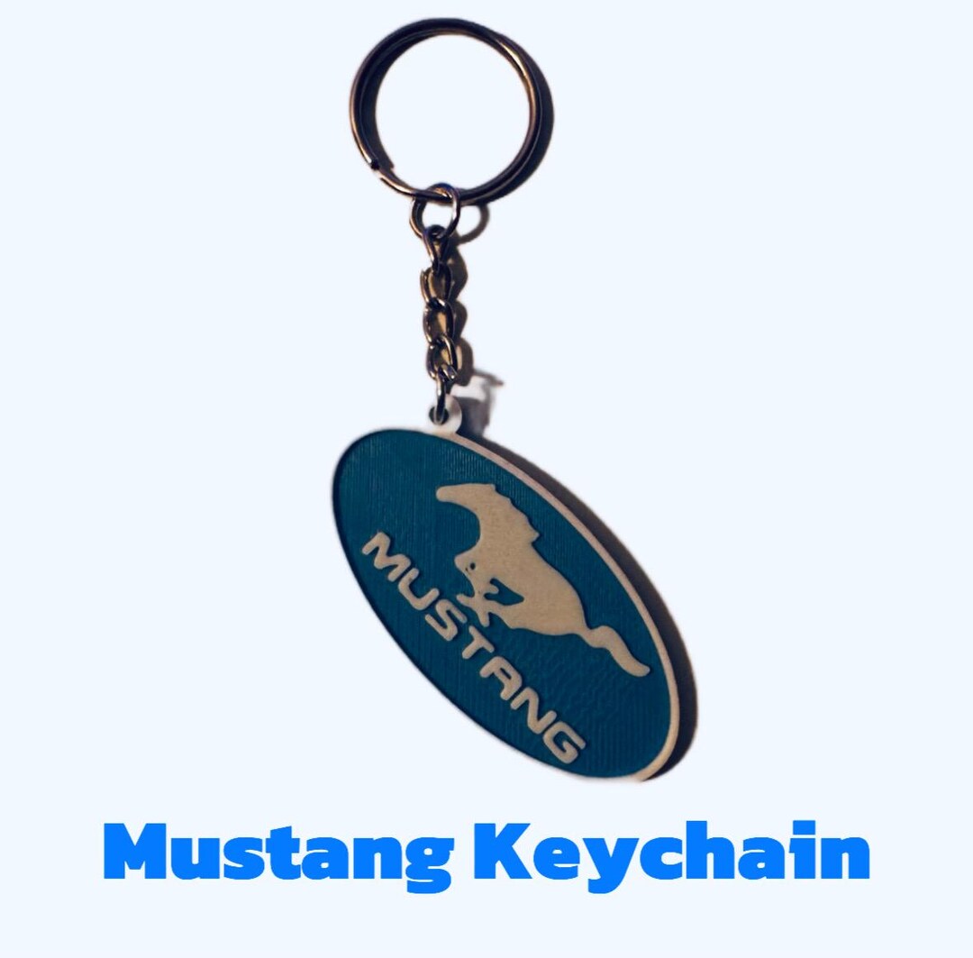 Ford Mustang Logo Keychain - Etsy