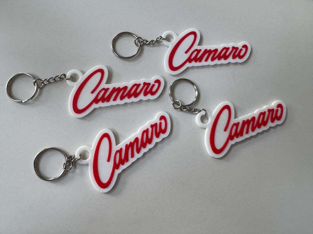 Camaro Script Logo Keychain - Etsy