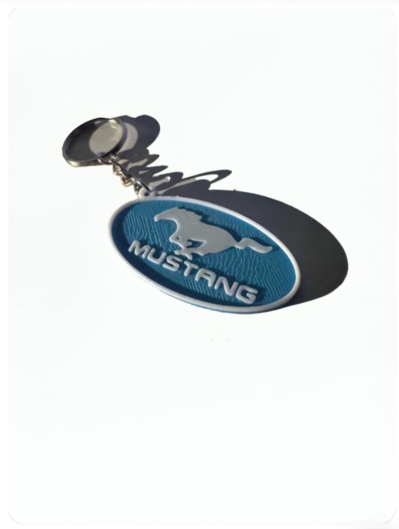 Ford Mustang Logo Keychain - Etsy