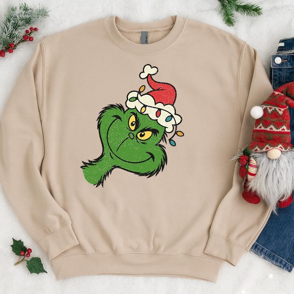 Retro Grinc PNG Trendy Gift Christmas Greench Xmas Humour Tshirt ...