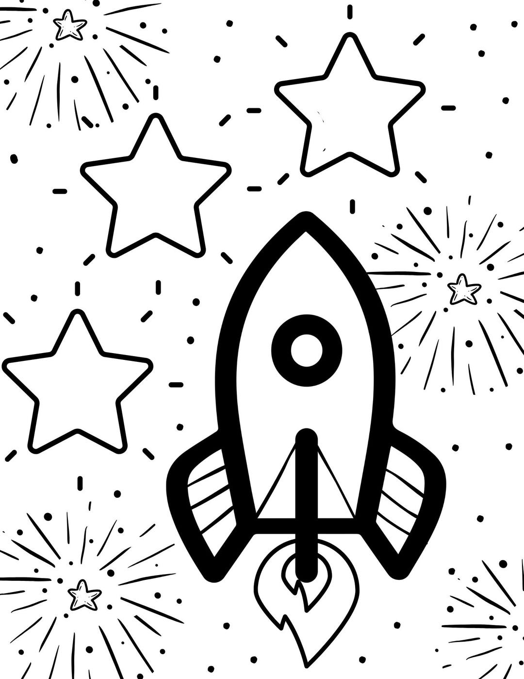 Out of This World Coloring Page - Etsy
