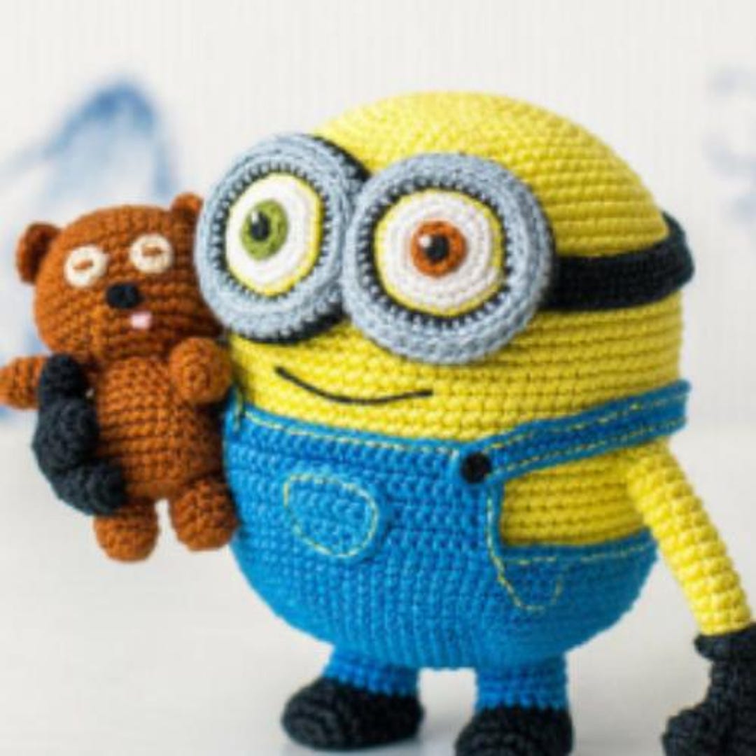 Minion Bob & Bear Tim Crochet Pattern | Cute Amigurumi PDF Pattern ...