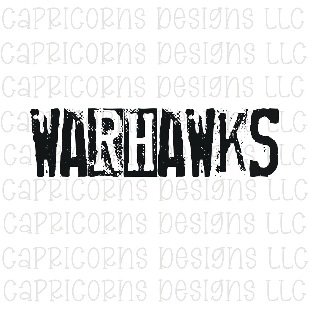 Warhawks Mascot Doodle PNG | Grunge | Distressed - Etsy