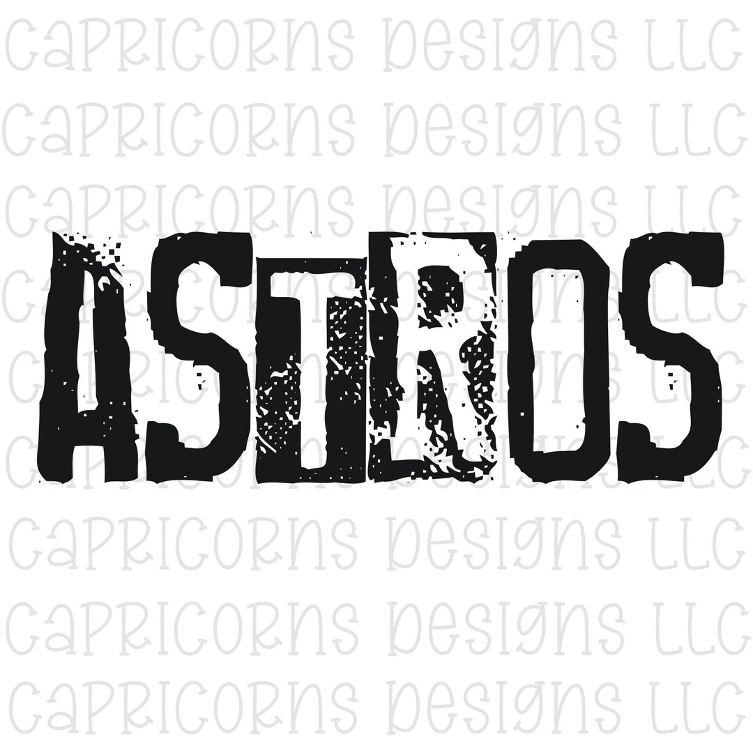 Astros Mascot Doodle PNG | Grunge | Distressed - Etsy