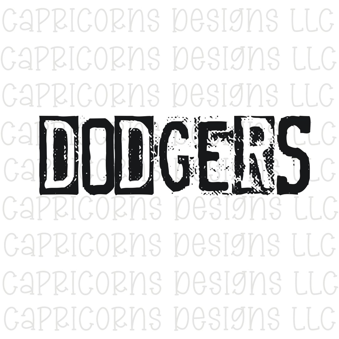 Dodgers Mascot Doodle PNG | Grunge | Distressed - Etsy
