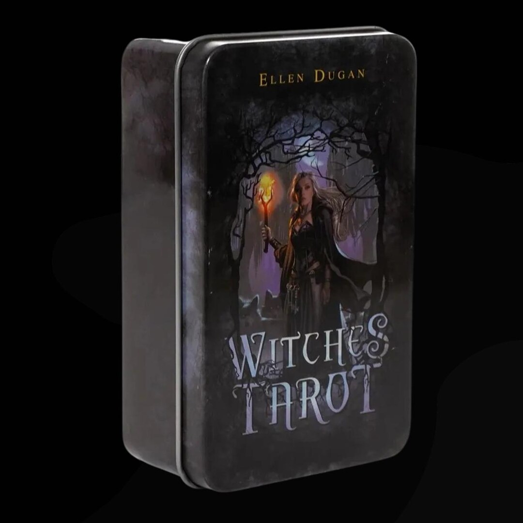 Witches Tarot Deck Tarot Beginner in a Tin Metal Box High Quality 78 ...
