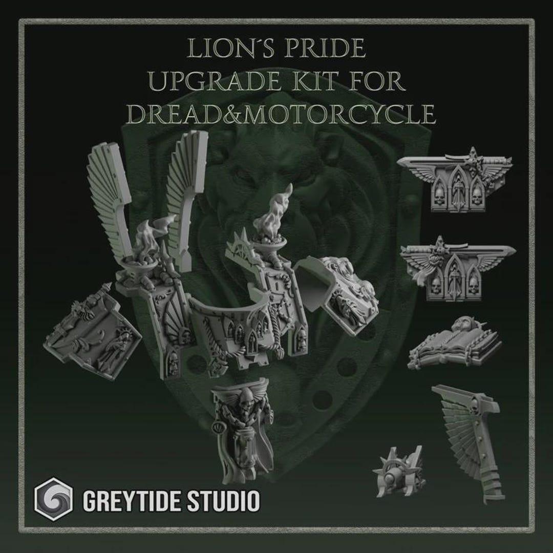 Lion's Pride Bits for Ancient Armor & Bikes | Greytide Studio | 3D ...