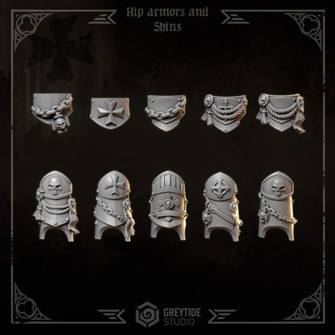 Big Armor Shins & Hip Armor | Greytide Studio | 3D Printed Resin ...