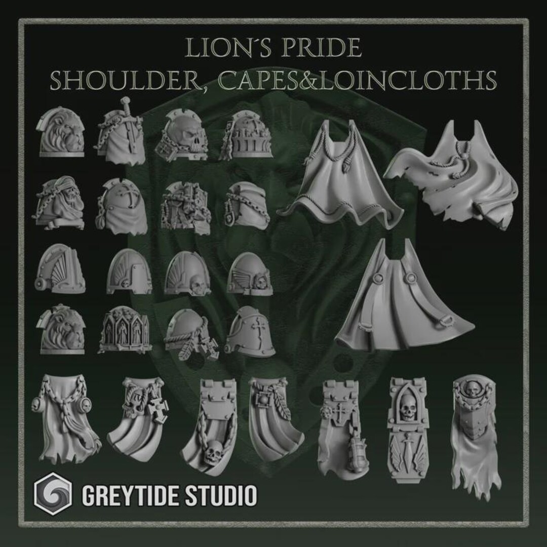Pack 29 X Lion's Pride Shoulderpads, Capes & Loincloths | Greytide ...