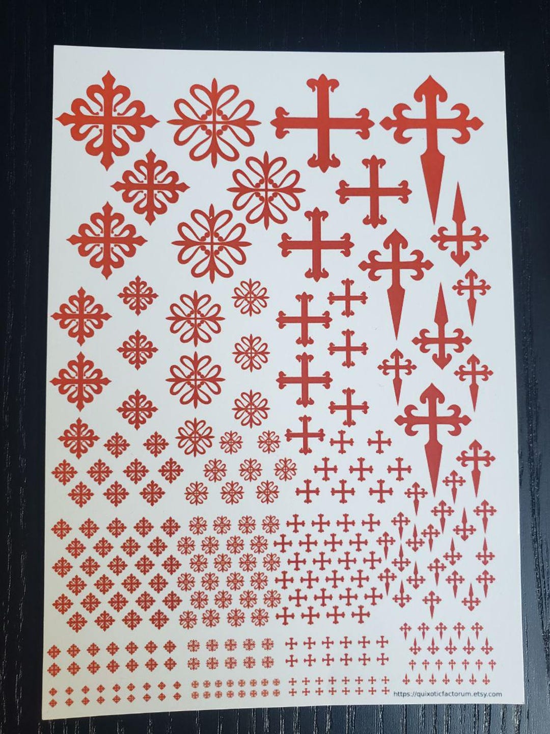 Knight Decals Waterslide Transfer Set | Spanish Orders Calatrava ...