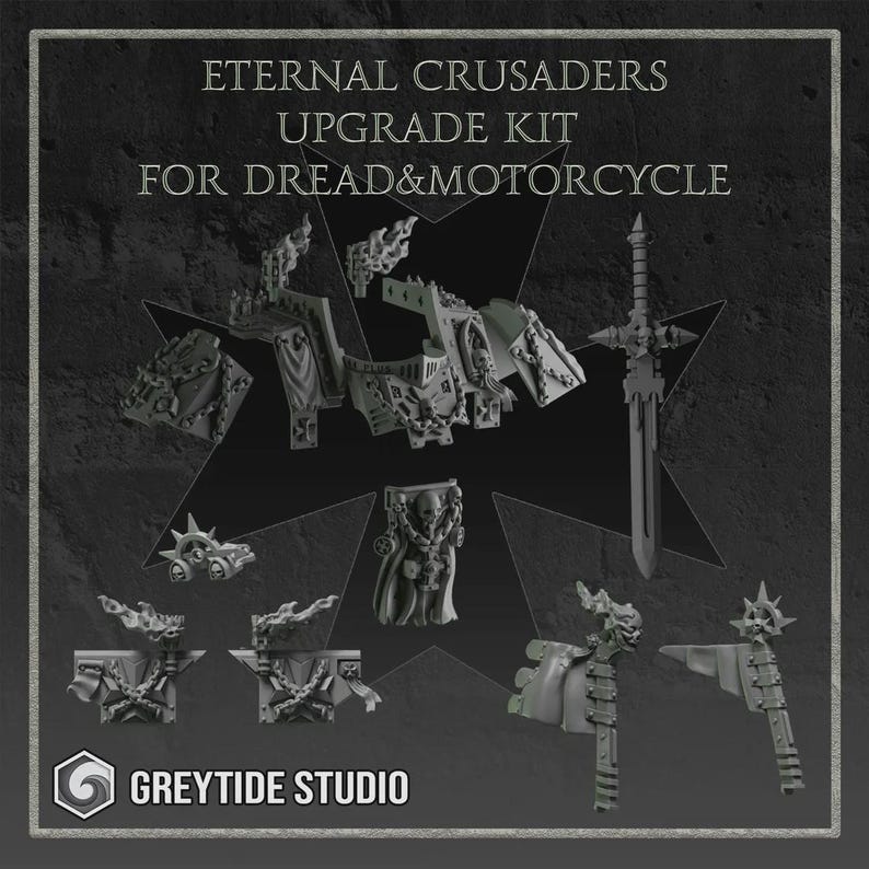 140+ Bits Eternal Crusaders Pack | Greytide Studio | 3D Printed Resin ...