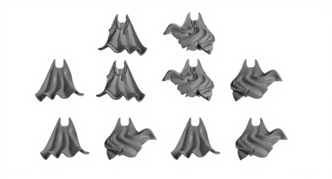 10 Capes Pack | Greytide Studio | 3D Printed Resin Miniatures for ...