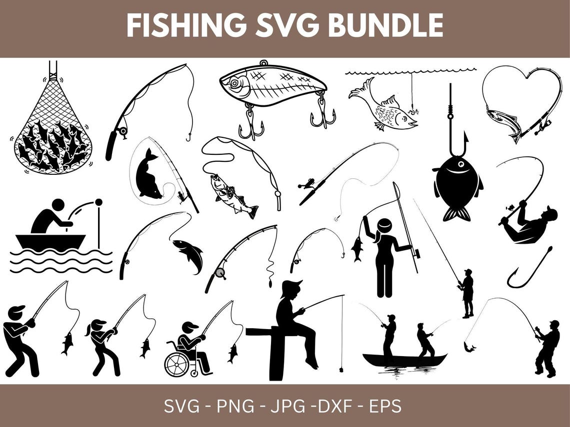 Fish SVG Bundle, Fish PNG Bundle, Fish Clipart, Fish SVG Cut Files for ...
