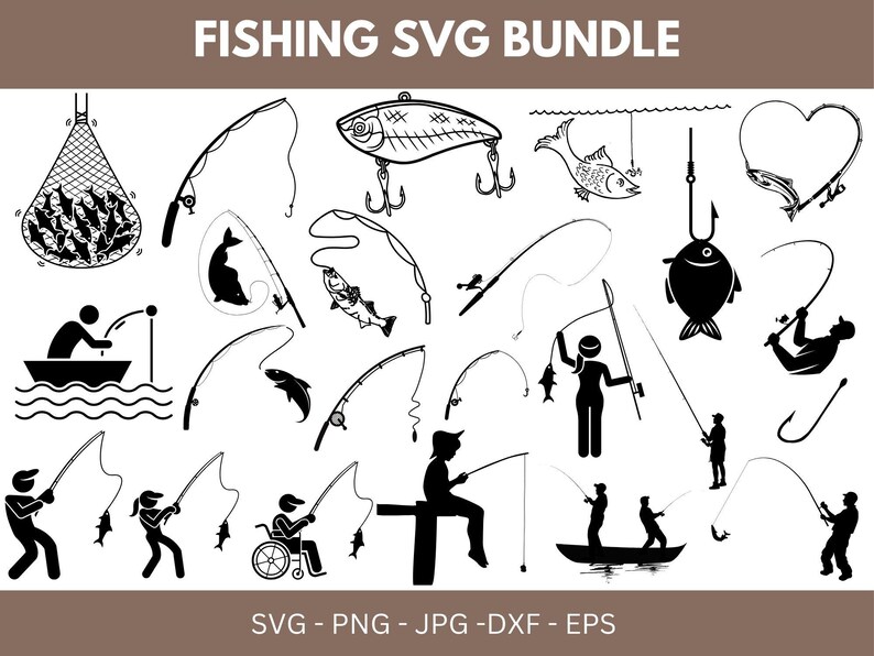 Fish SVG Bundle, Fish PNG Bundle, Fish Clipart, Fish SVG Cut Files for ...