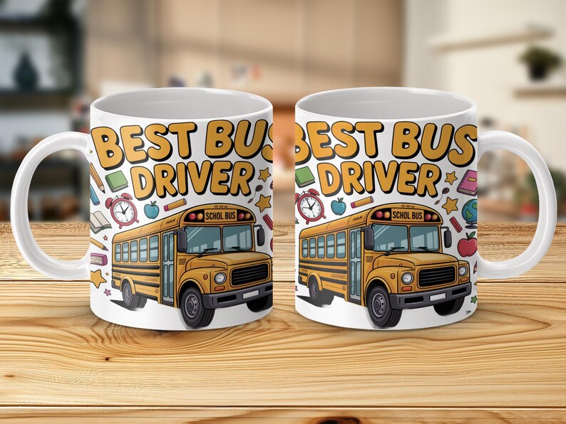Best Bus Driver PNG, School Bus Clipart, Appreciation Gift, End of Year ...