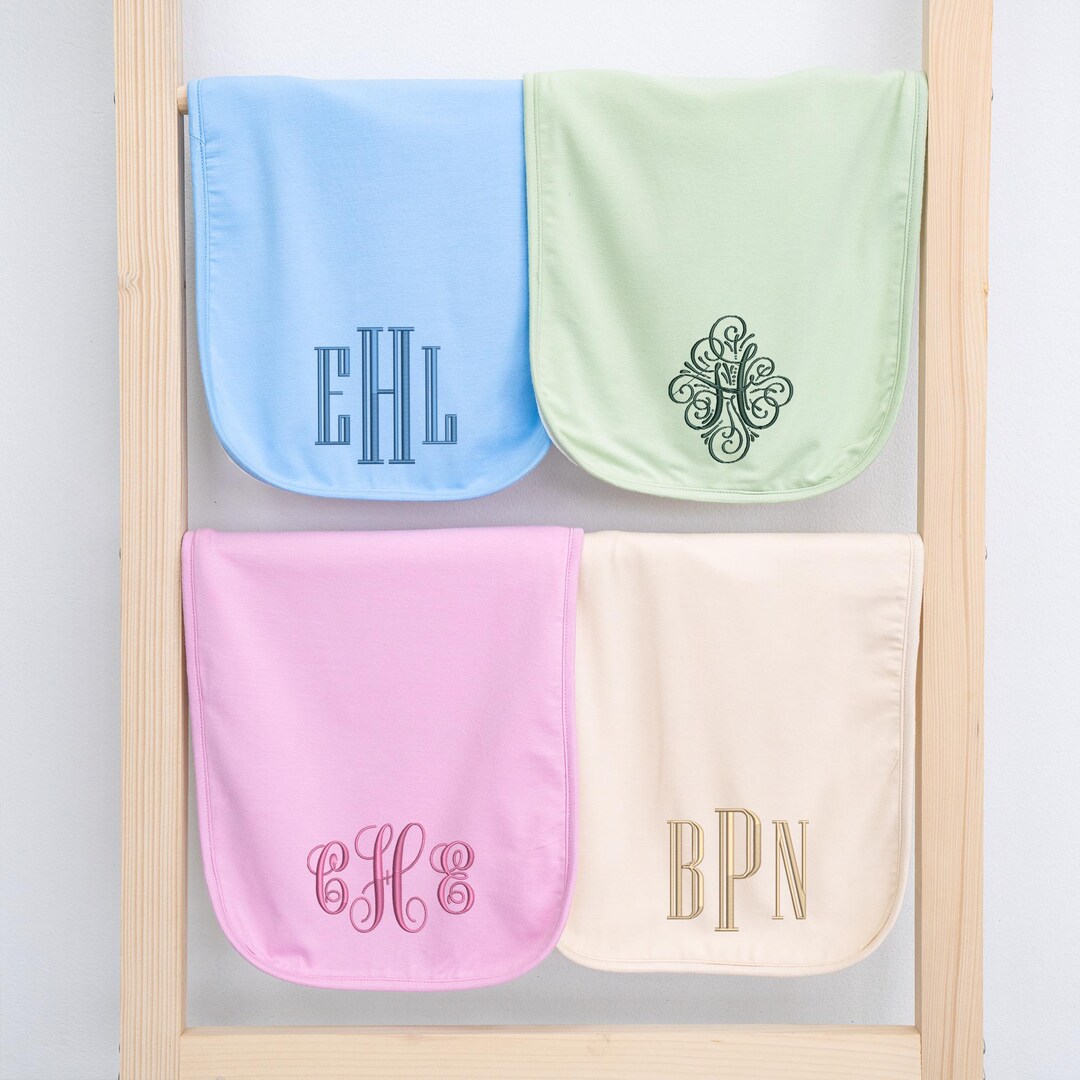 Personalized Burp Cloths, Monogram Burp Cloth, Cusstom Embroidery Name ...