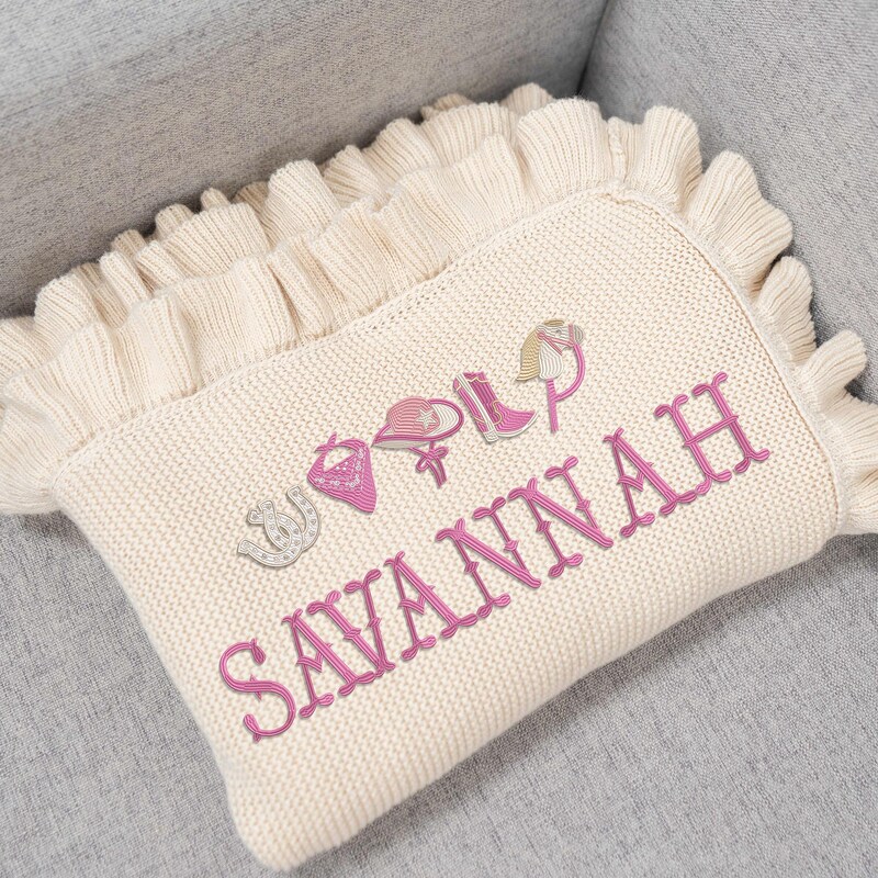Horse Shoe Baby Blanket - Etsy