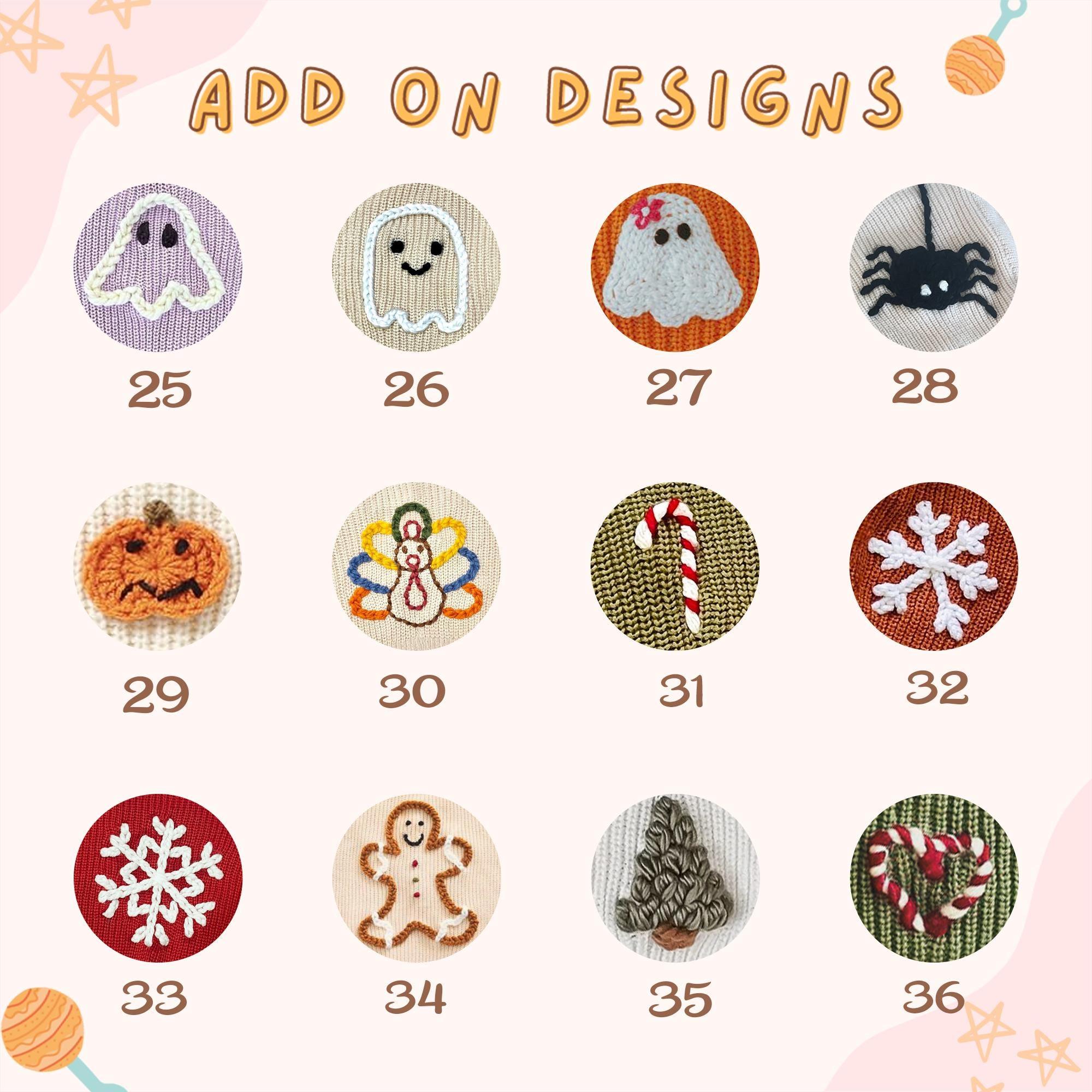 Add on Hand Embroidery Designs - Etsy