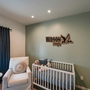 Custom Duck and Wildlife Name Sign | Nursery Wall Decor, Personalized ...