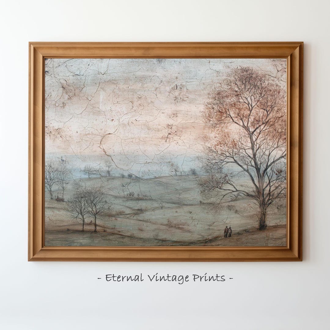 Renaissance Winter Landscape - Classical Italian Wall Art, Digital ...