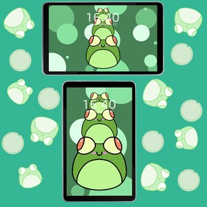 Frog Tablet Wallpapers 5 Types - Etsy