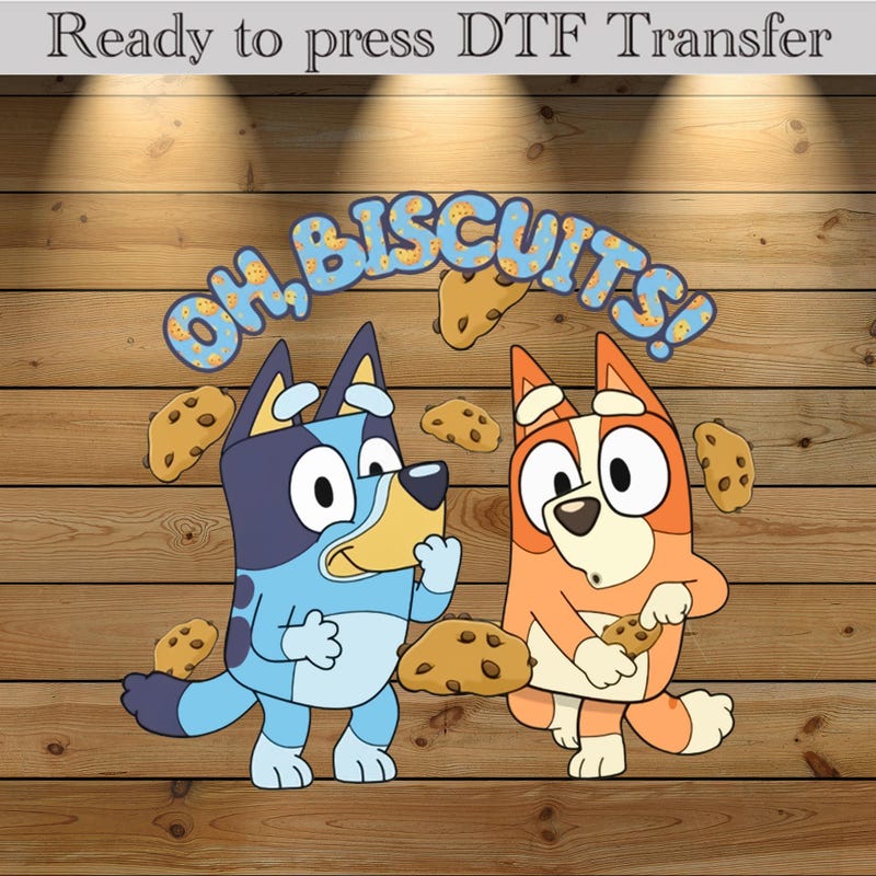 Bluey Heat Transfer - Etsy