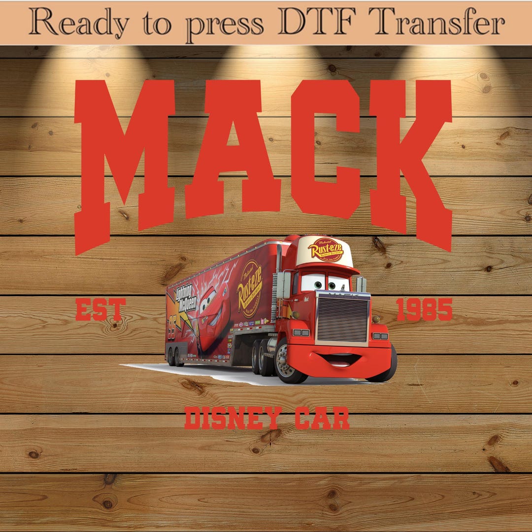Cars DTF Transfers, Cars Movie Heat Transfer, Disney Ready to Press ...
