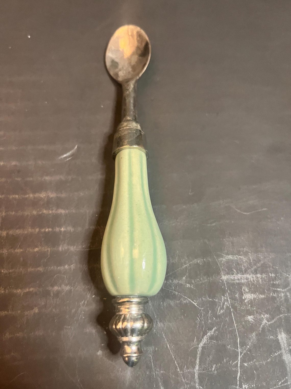 Vintage Colorful Handled Spoons – Set of 4 | Pastel Ceramic & Metal ...