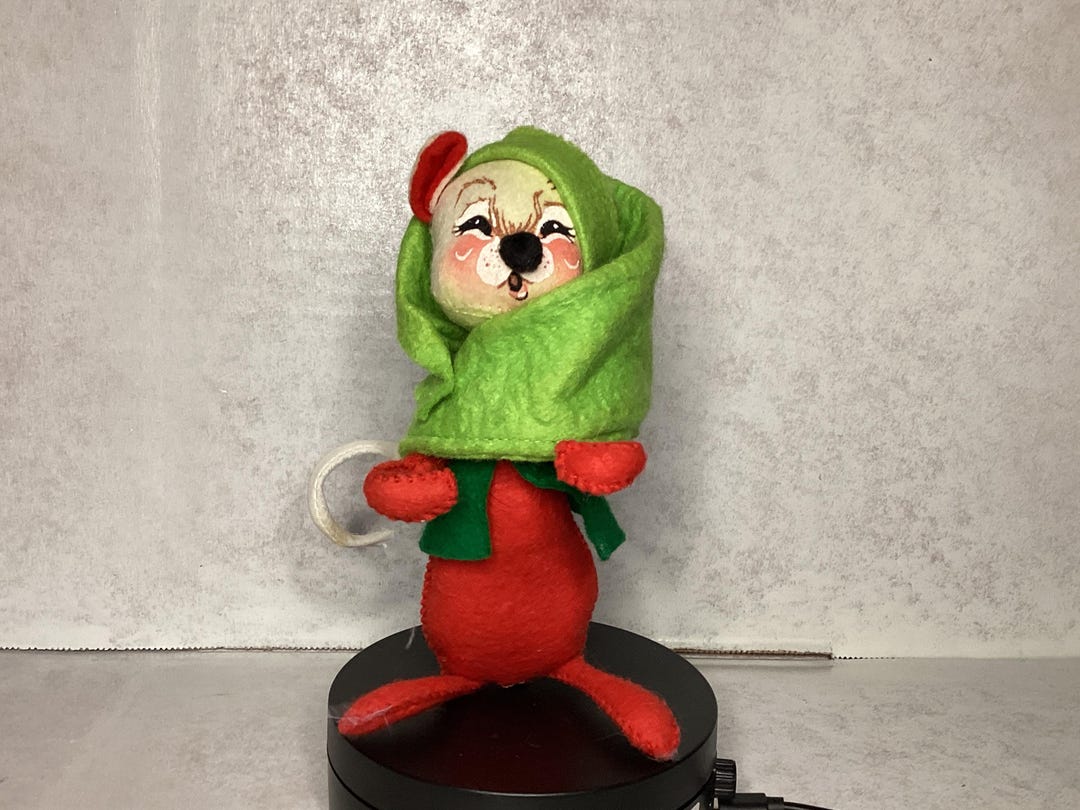 Annalee Mobilitee Mousel 1976 Christmas Mouse 6 Inches - Etsy