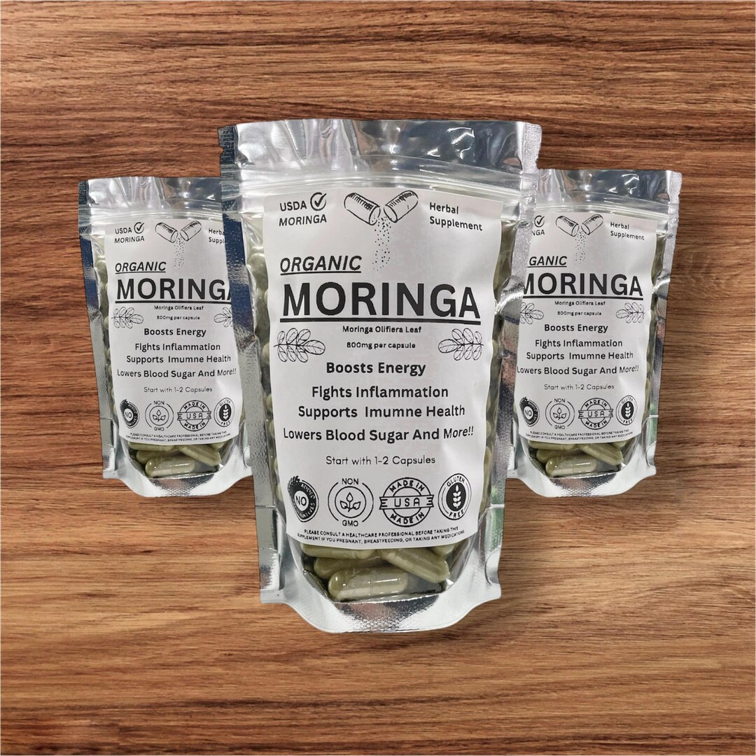 Morninga Oleifera 800mg Capsules, Moringa Powder, Moringa Powder ...