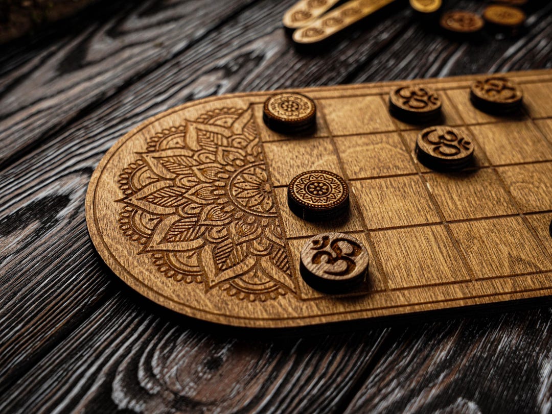 Tablan Board Game, Ancient Indian Game, Two Players Game, Tablan Board ...